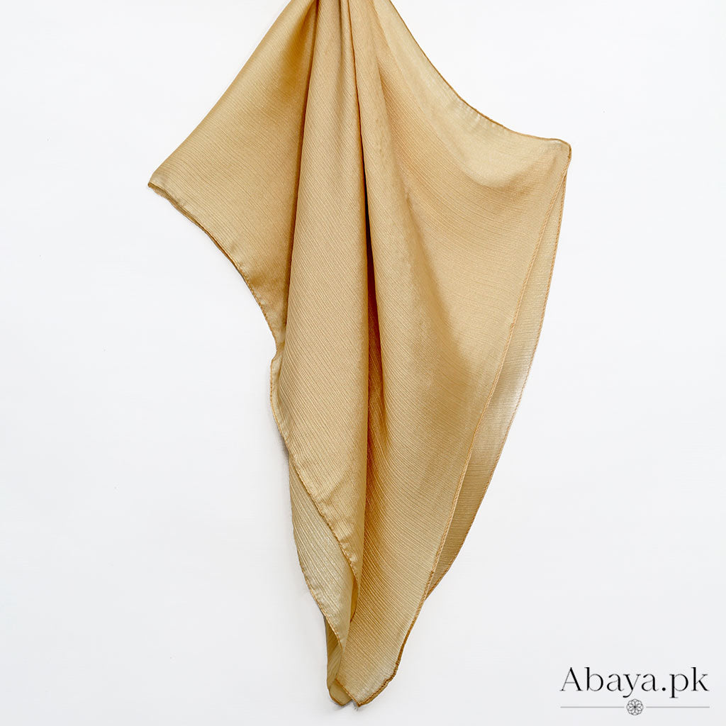 Satin Silk - Golden – Abaya.pk