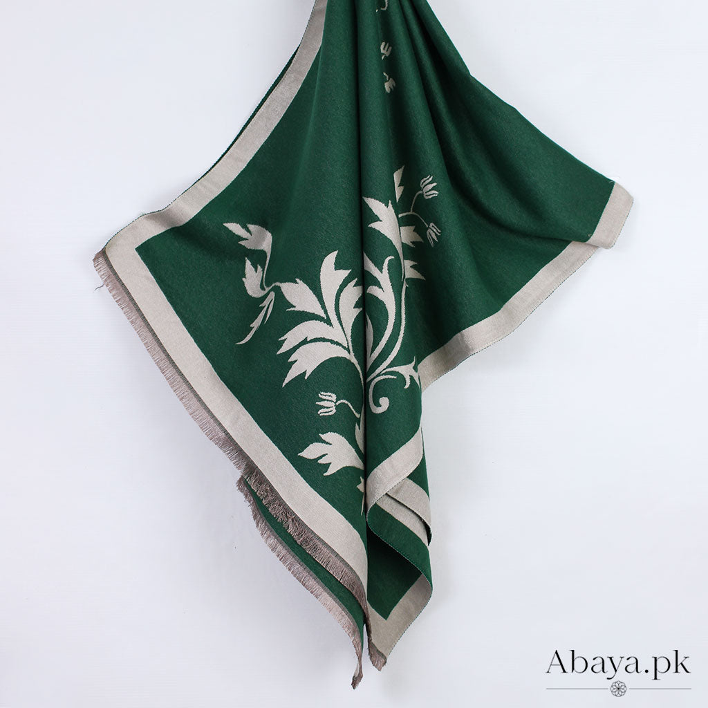 Reversible Cashmere Hijab - Green – Abaya.pk