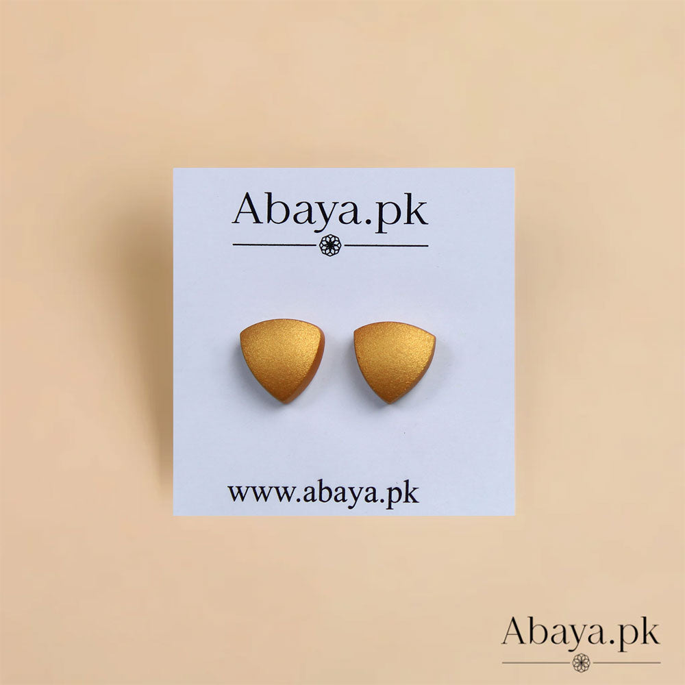 MATTE TRIANGLE - GOLDEN MAGNET PINS – Abaya.pk