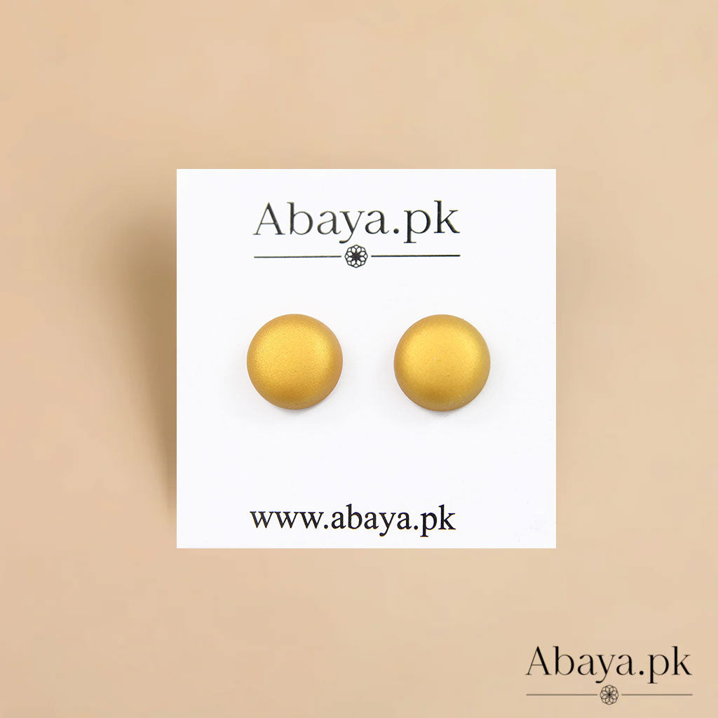 MATTE CIRCLET - Gold MAGNET PINS – Abaya.pk