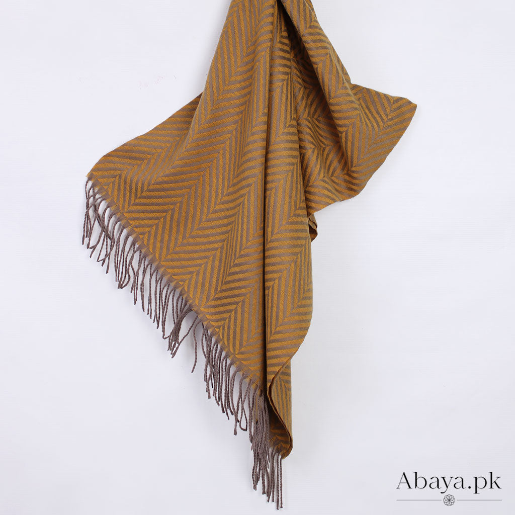 Zebra Woolen Hijab - Yellow – Abaya.pk