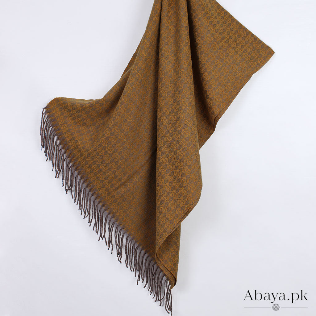 Flower Cashmere Hijab - Yellow – Abaya.pk