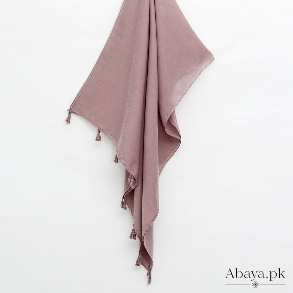 Cashmere Lawn Hijab - Mauve – Abaya.pk