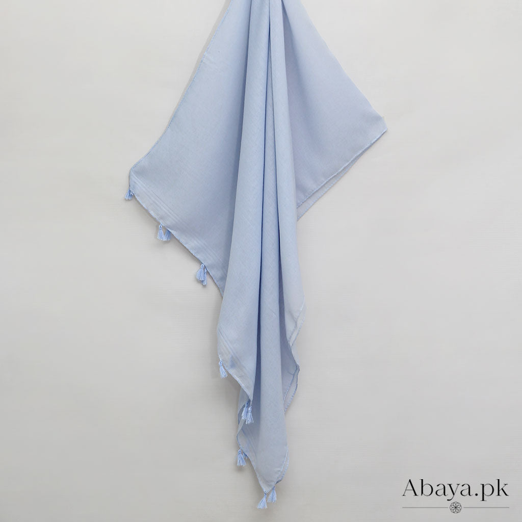 Cashmere Lawn Hijab - Sky blue – Abaya.pk