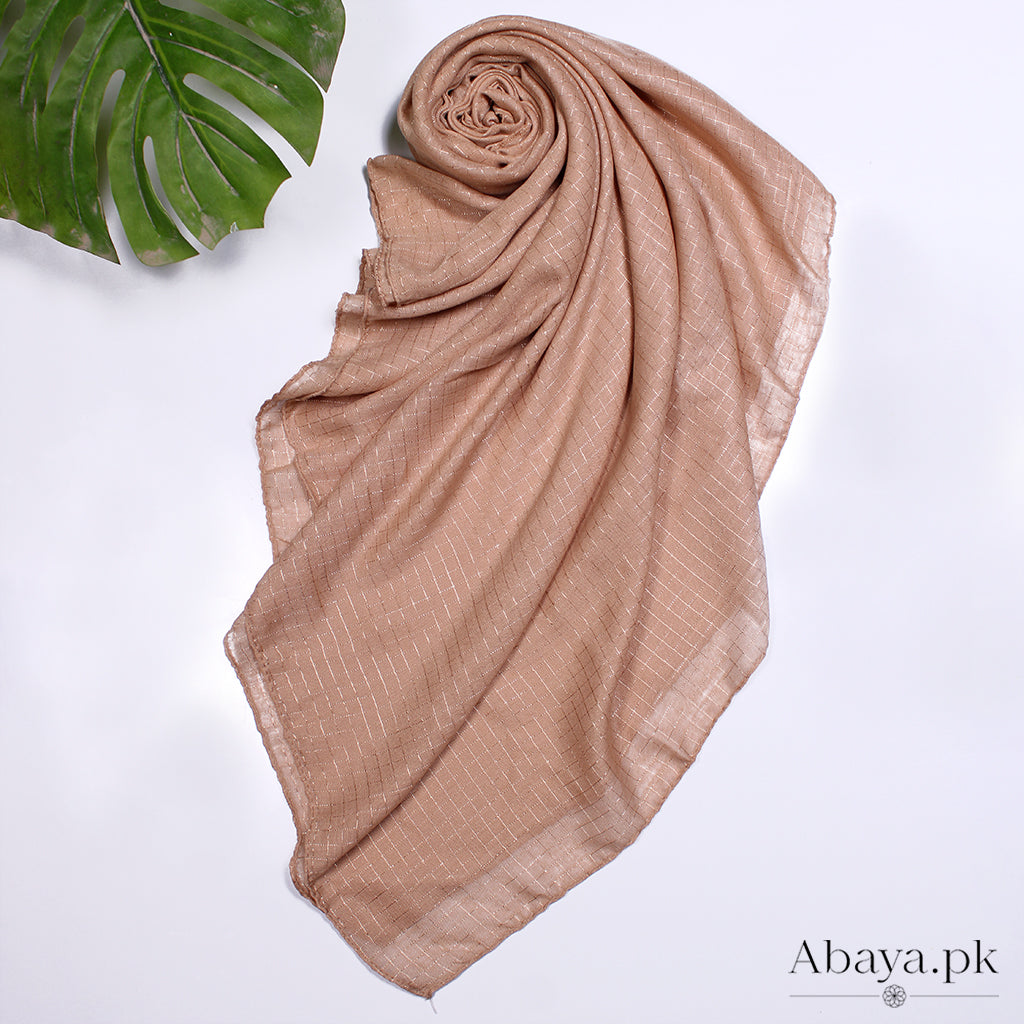 Square Lawn Hijab Fawn – Abaya.pk