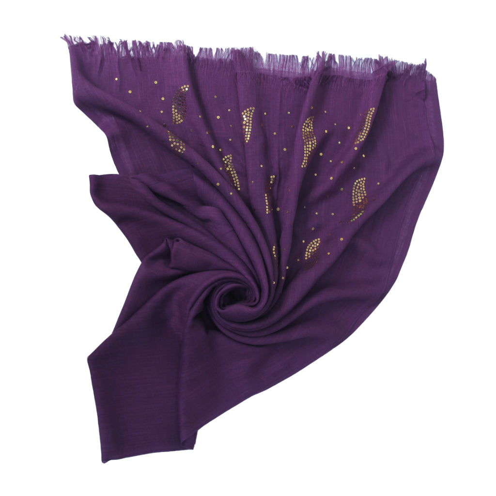 Turkish Square-Leaf-Purple – Abaya.pk