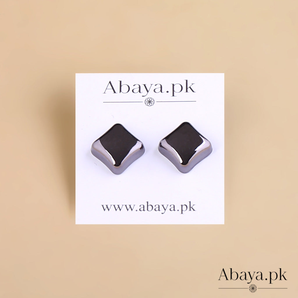 Gleaming Squares- Midnight Black Magnet Pins – Abaya.pk