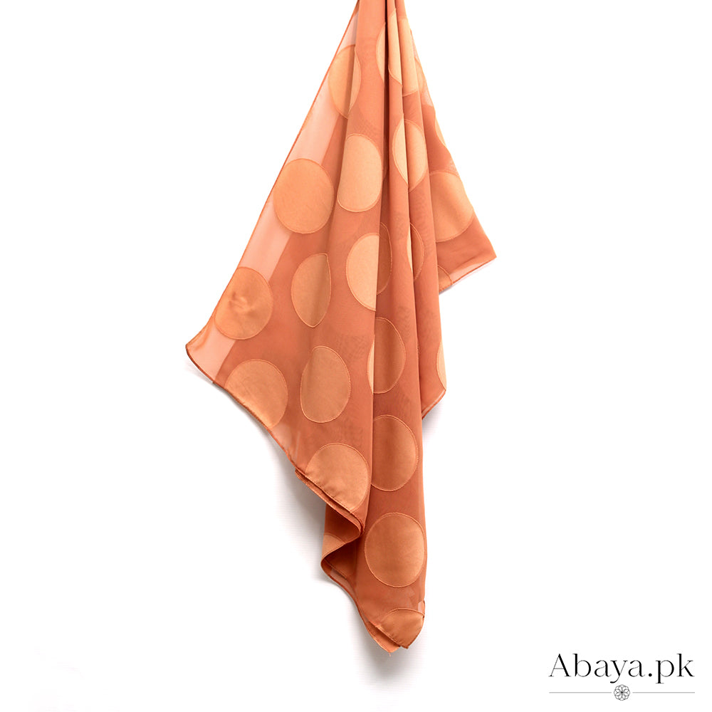 Foil Chiffon copper – Abaya.pk