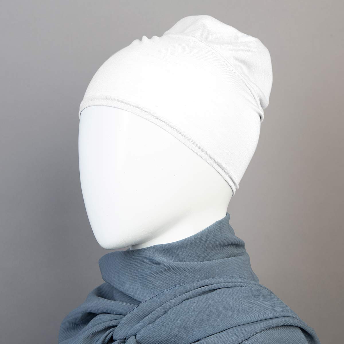 White Tube Hijab Cap – Abaya.pk